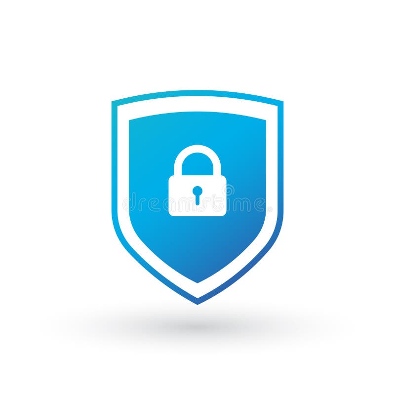 Shield Security with Lock Symbol. Protection, Safety, Password Security ...