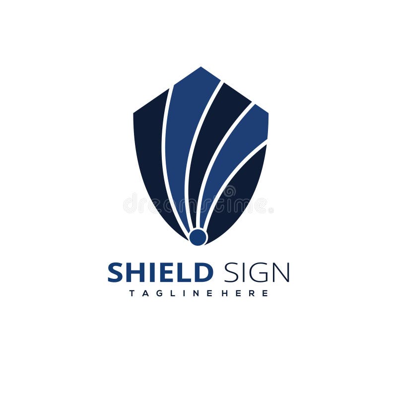 Shield Security Logo Design Stock Vector - Illustration of security ...