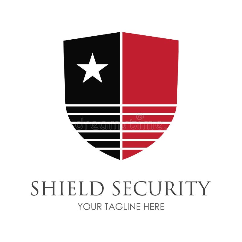 Shield Security Logo Design Vector Illustration Template Stock Vector ...