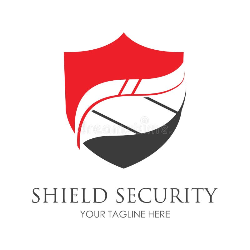 Shield Security Logo Design Vector Illustration Template Stock Vector ...