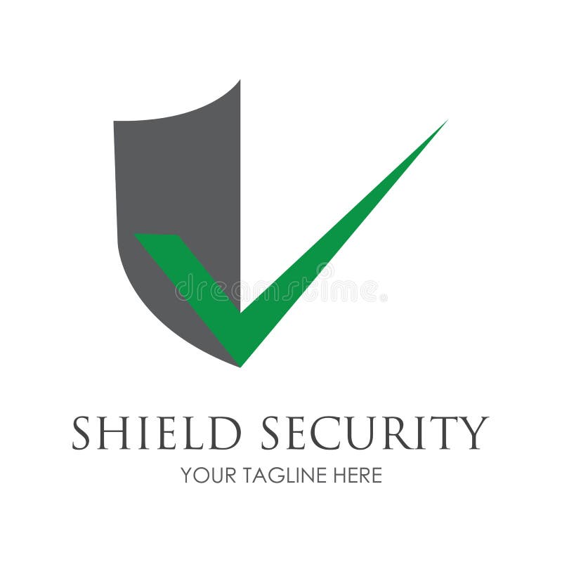 Shield Security Logo Design Vector Illustration Template Stock Vector ...