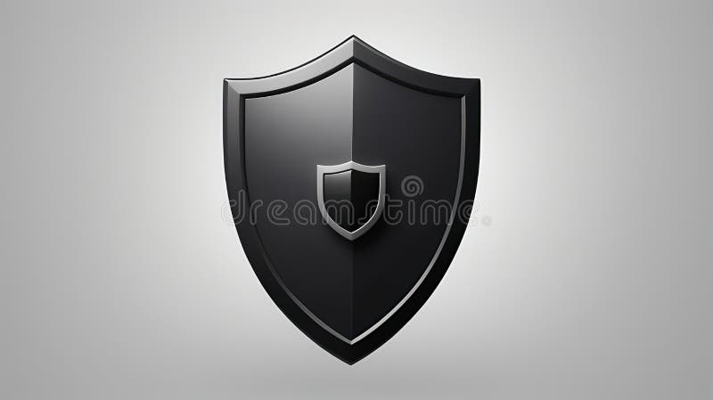 Shield Security Protection Symbol Stock Illustration - Illustration of ...