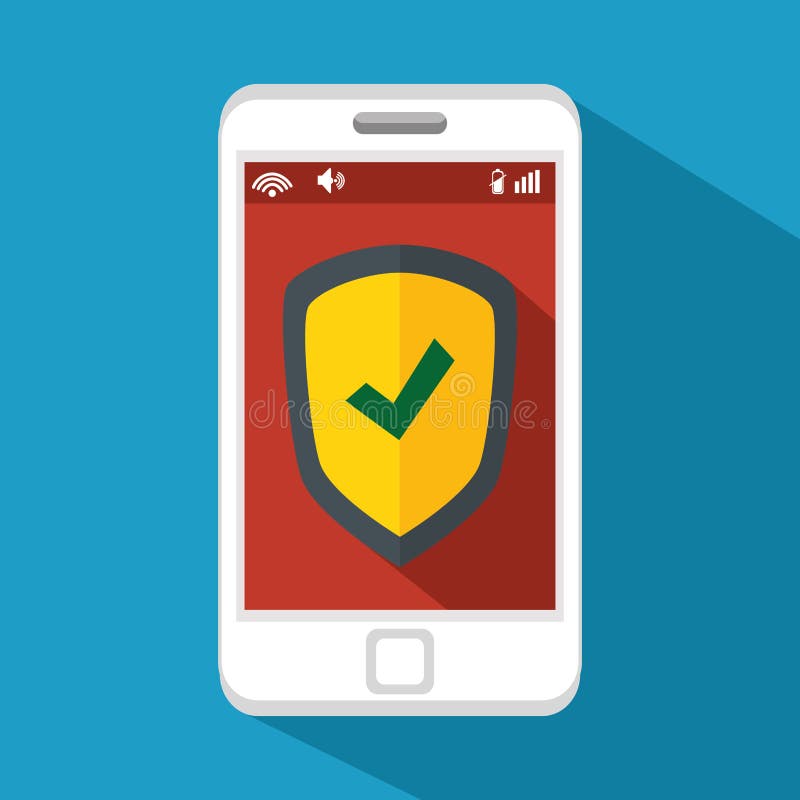 Shield Security System Icon Stock Illustration - Illustration of ...