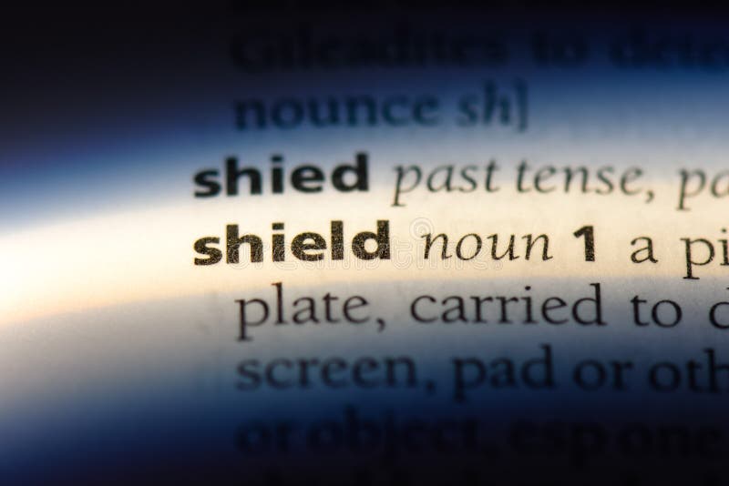 Shield stock photo. Image of printed, definition, closeup - 126618784