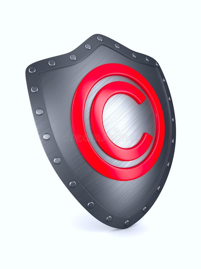 Sign of copyright stock illustration. Illustration of isolated - 3007661