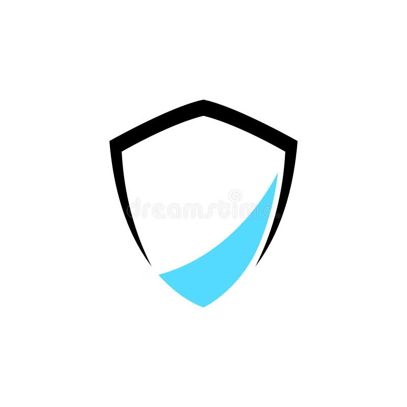 Shield Simple Logo Template Ready for Use Stock Vector - Illustration ...