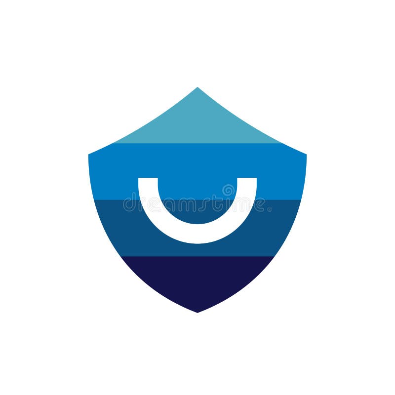 Shield with Smile Logo Icon Design, Security Protection Concept Stock ...