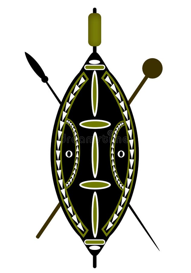Shield And Spear. Stock Illustration - Image: 62174284 Shield And Spear. Stock Illustration - Image: 62174284