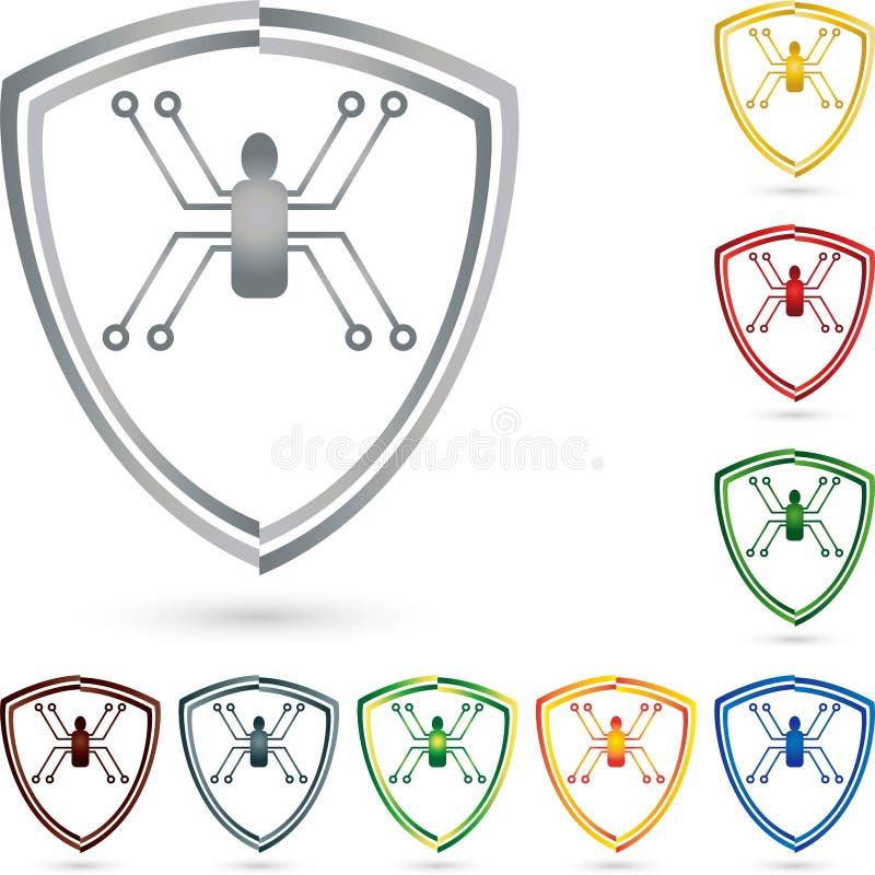 Shield And Spider, Coat Of Arms, Collection, Security And Shield Logo ...