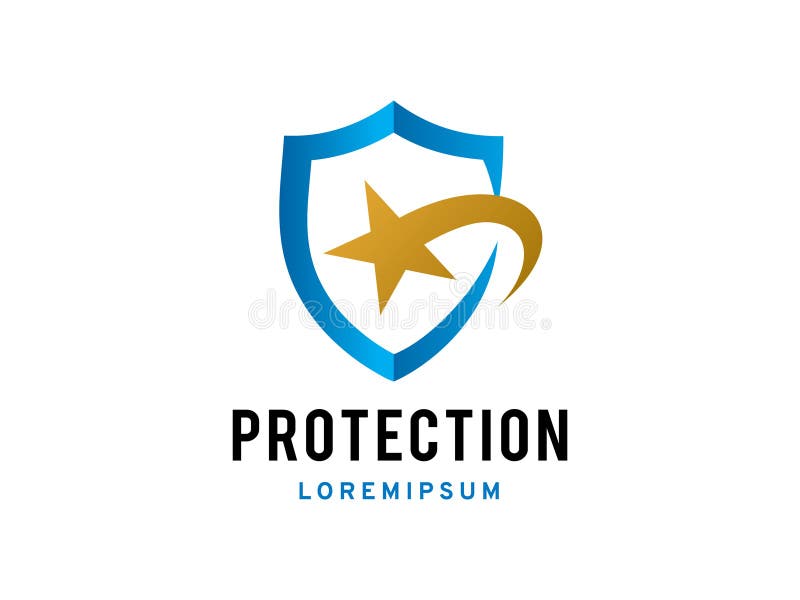 Shield and Star Logo Symbol or Icon Template Stock Vector ...