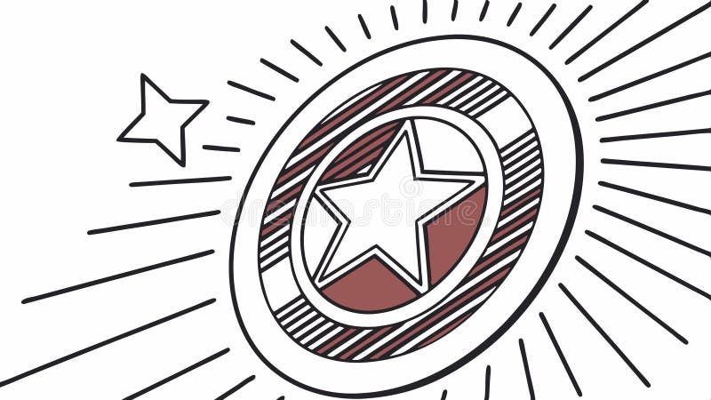 Shield with Star, Security and Protection Symbol Graphic Vector Design ...