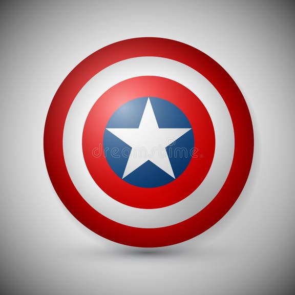 Shield with a Star, Superhero Shield, Comics Shield Stock Vector ...