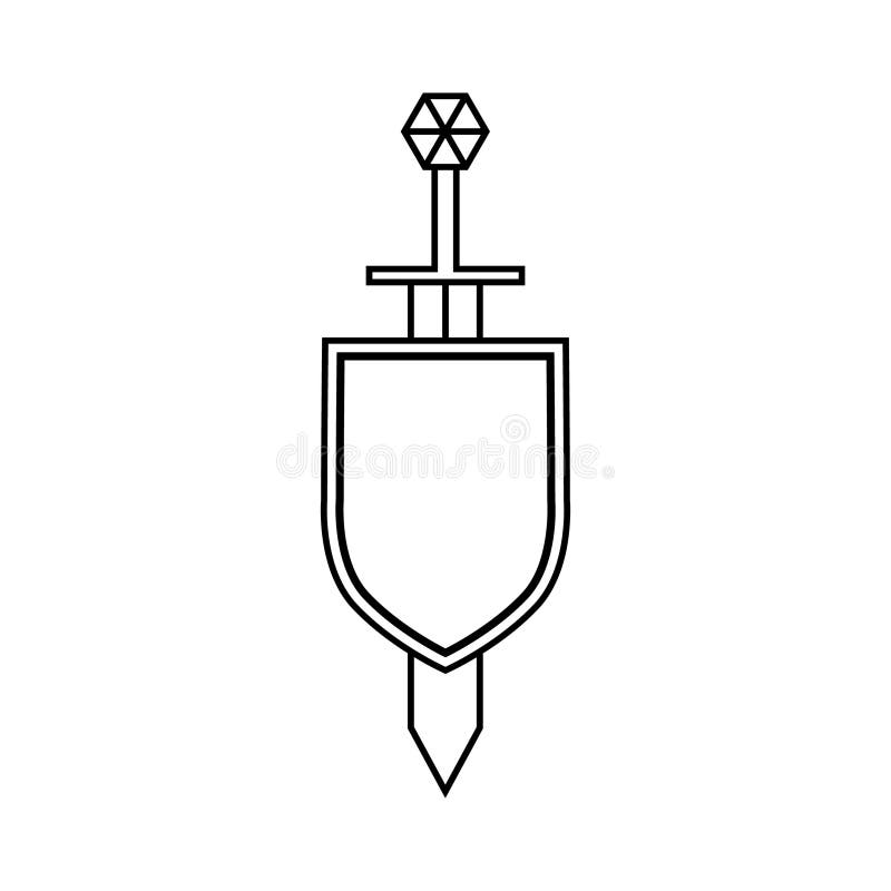 Shield Sword Symbol Stock Illustrations – 23,350 Shield Sword Symbol ...