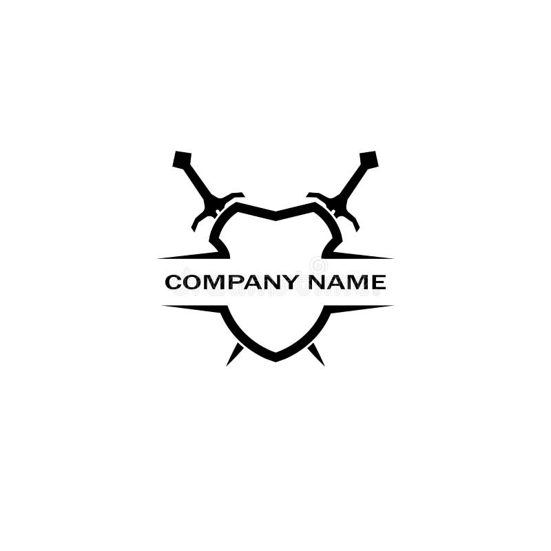 Shield and Sword Logo Icon Design Template.Guardian Icon Stock ...