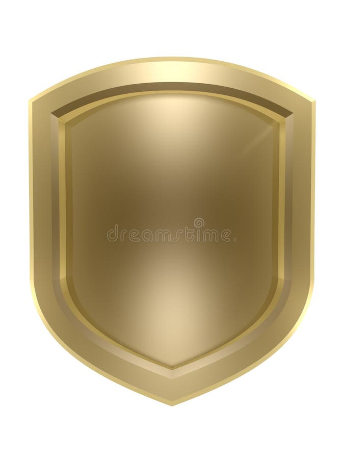 Shield with Symbol of Double Happiness Isolated Stock Photo ...