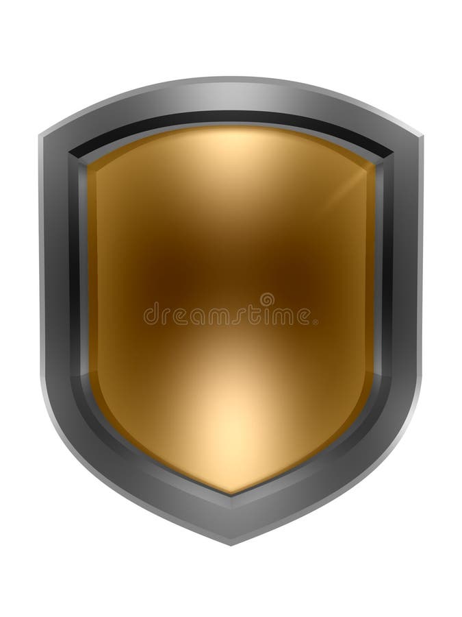 Shield with Symbol of Double Happiness Isolated Stock Photo ...