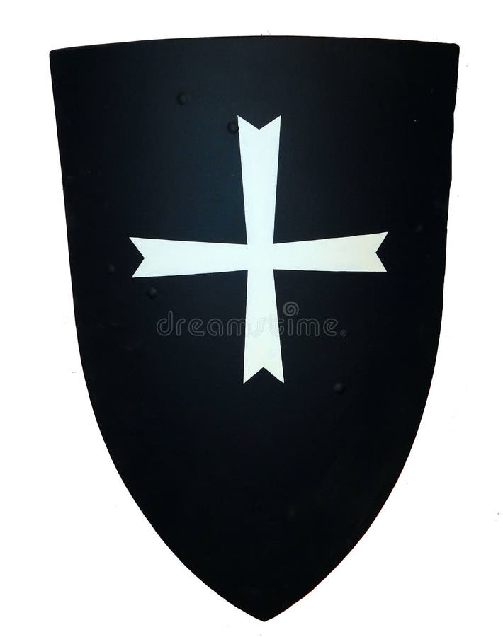 Shield with a Symbol of a Cross for Backrounds Stock Illustration ...