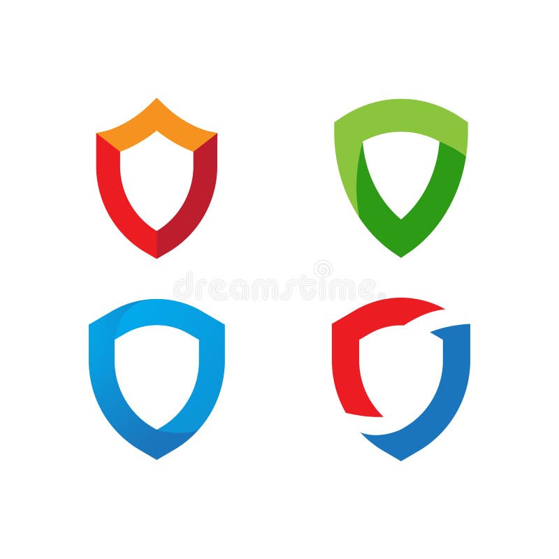 Shield Symbol Logo Template Stock Vector - Illustration of vector, icon ...