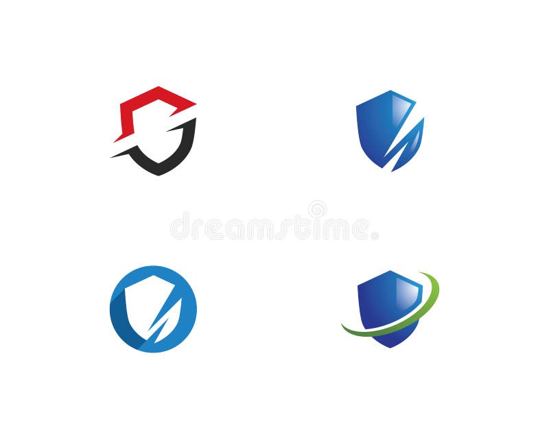 Shield Symbol Logo Template Stock Vector - Illustration of logo, sign ...