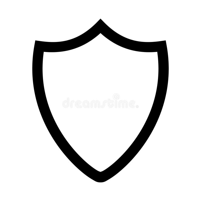 Shield symbol stock vector. Illustration of virus, graphic - 305296682