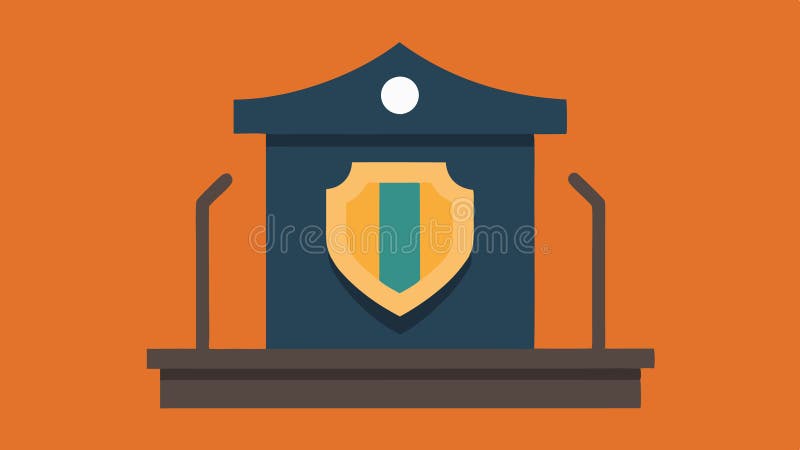Shield Symbol a Visual Representation of a Shield Symbol in Front of ...