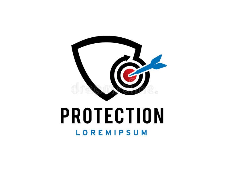 Shield and Target Logo Symbol or Icon Template Stock Vector ...