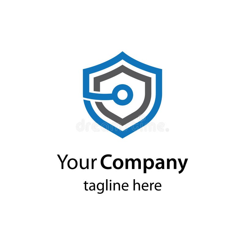 Shield tech logo images stock vector. Illustration of logo - 197642807
