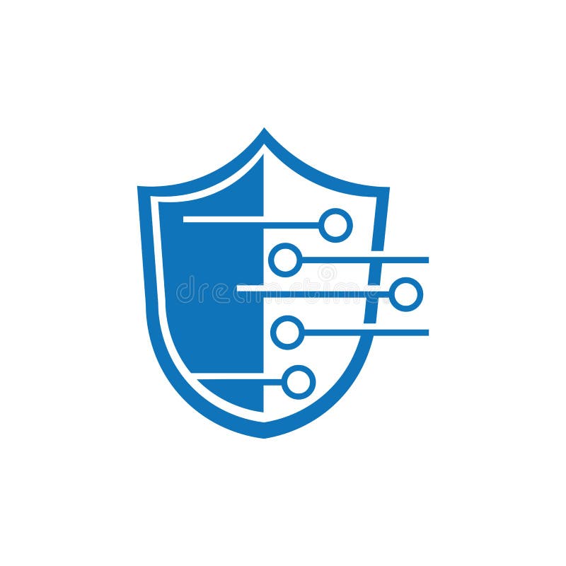 Shield Technology Illustration Logo Vector Stock Vector - Illustration ...