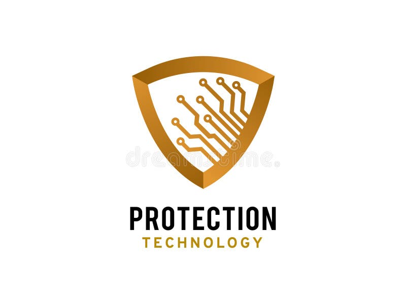 Shield Technology Logo Symbol or Icon Template Stock Vector ...