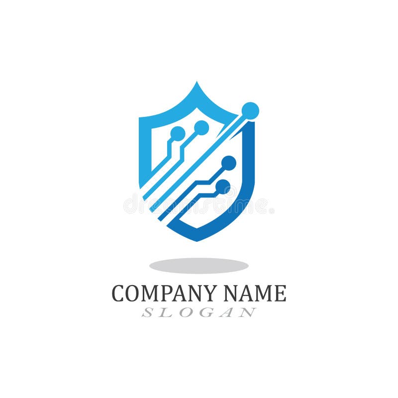 Shield Technology Logo Template Design Vector. Stock Vector ...