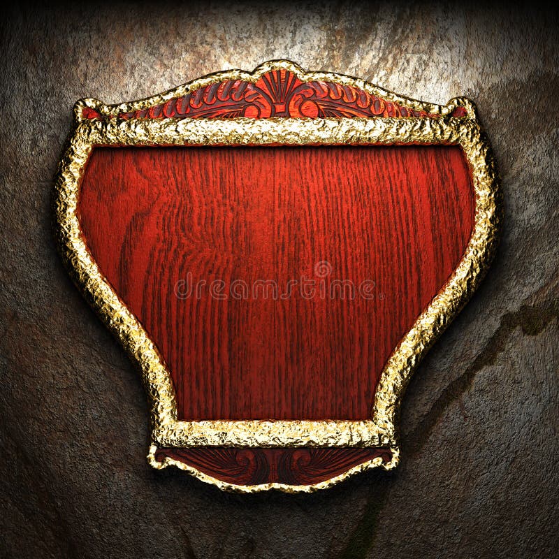 Shield on tha wall stock illustration. Illustration of sign - 26867358