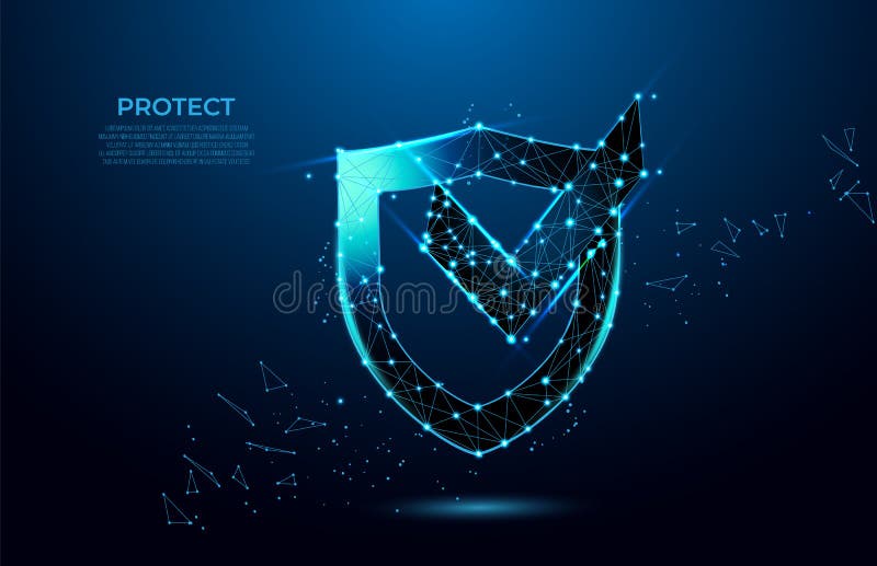 Shield Tick Icon Indicating it is Protected, Safe, Secure. Shield ...