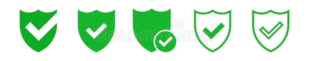 Shield Tick Icon Stock Illustrations – 8,263 Shield Tick Icon Stock ...