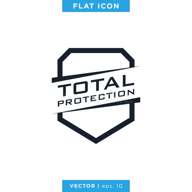 Shield, Total Protection Icon Vector Logo Design Template Stock Vector ...