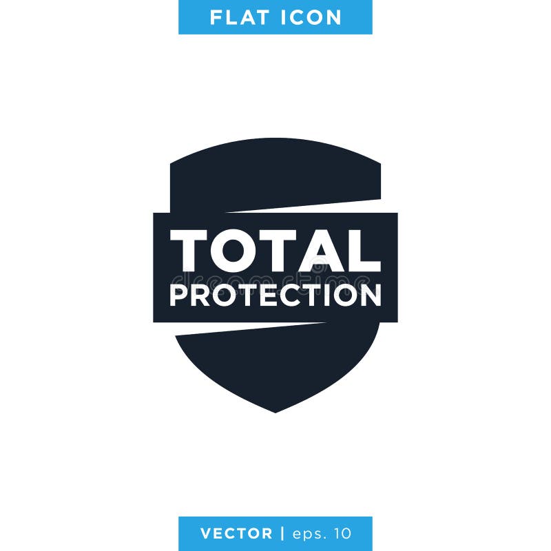 Shield, Total Protection Icon Vector Logo Design Template Stock Vector ...