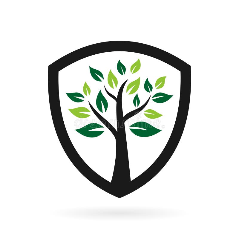 Seed Tree Shield Logo Vector Icon Stock Vector - Illustration of shield ...