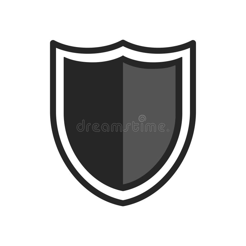 Defence Symbol. Shield Icon Shaped American Flag Stock Vector ...