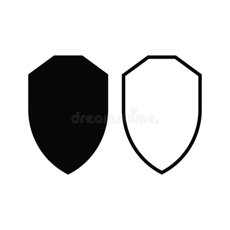 Shield vector icon stock vector. Illustration of shield - 316444776