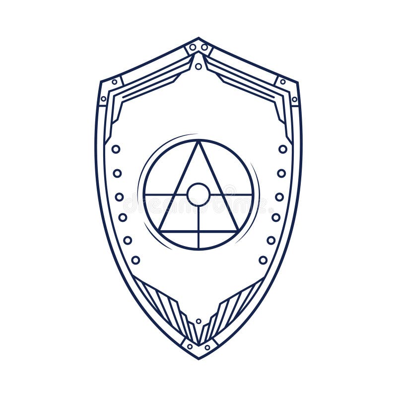 Shield. Vector Illustration Decorative Background Design Stock ...