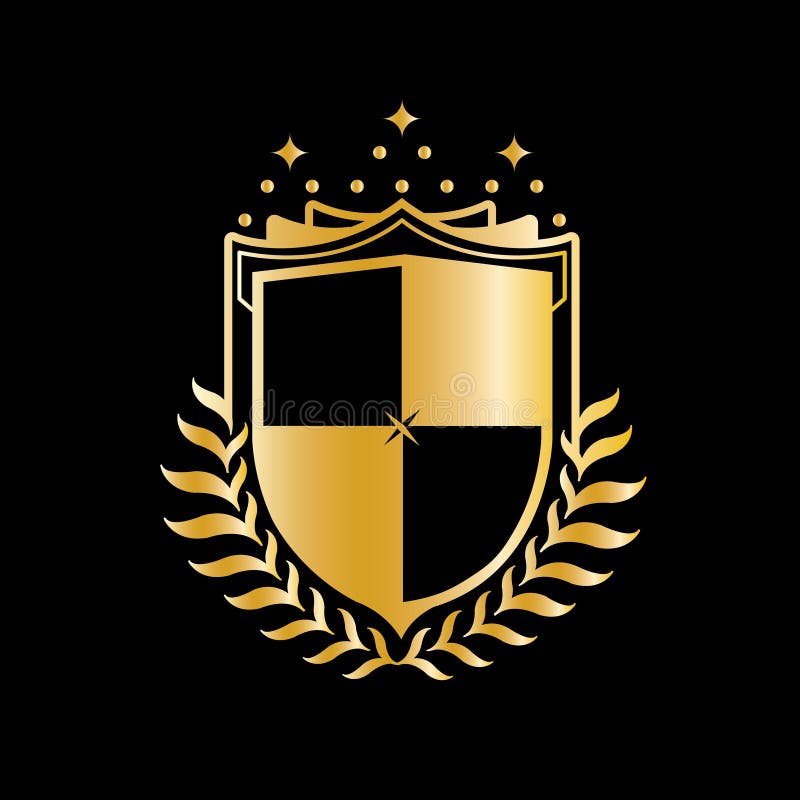 Shield Vector Logo Design. Blazon Design Template. Castle Logo Stock ...