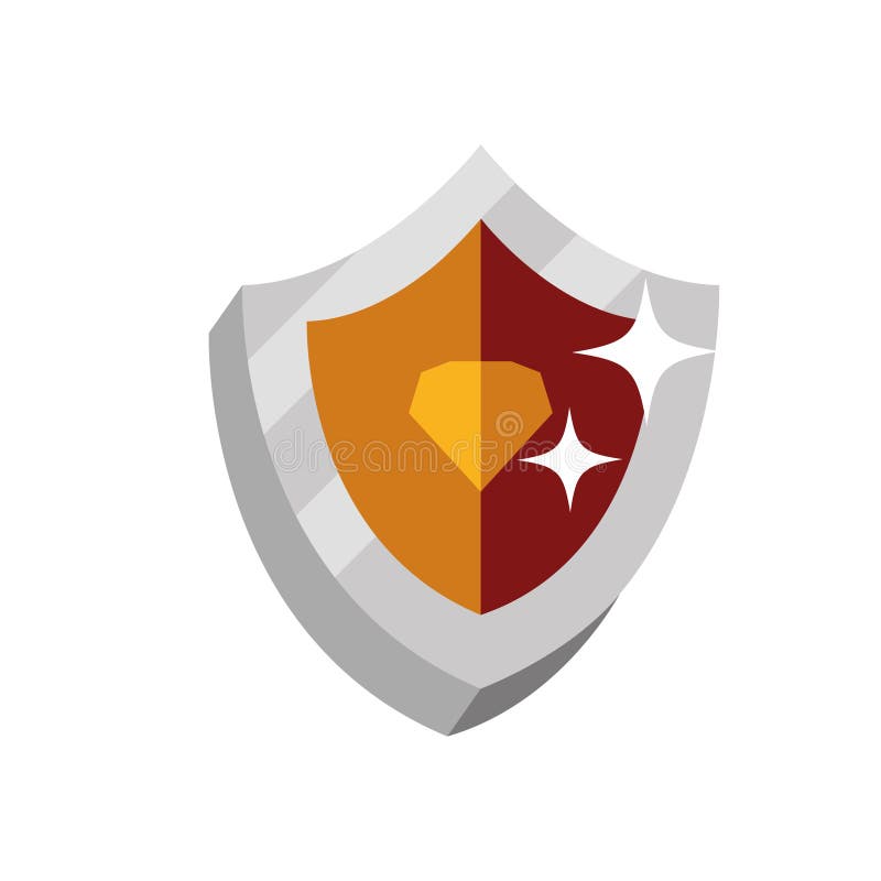 Shield for video game stock vector. Illustration of insignia - 322603995