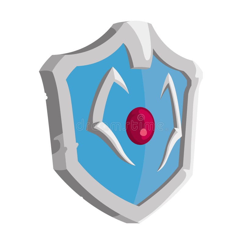 Shield for video game stock vector. Illustration of secured - 339587208