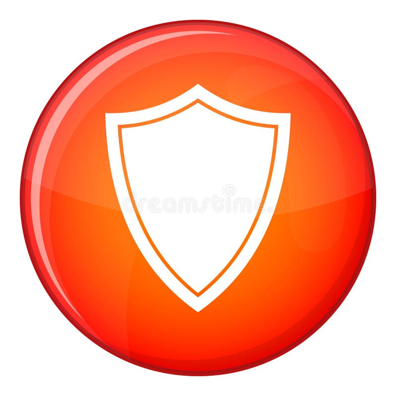 Shield for War Icon, Flat Style Stock Vector - Illustration of kingdom ...