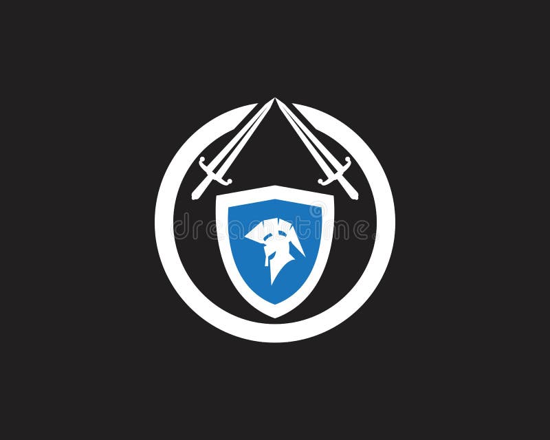 Shield War Logo Vector Template Stock Vector - Illustration of template ...