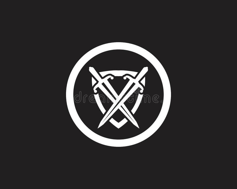 Shield War Logo Vector Template Stock Vector - Illustration of fortress ...