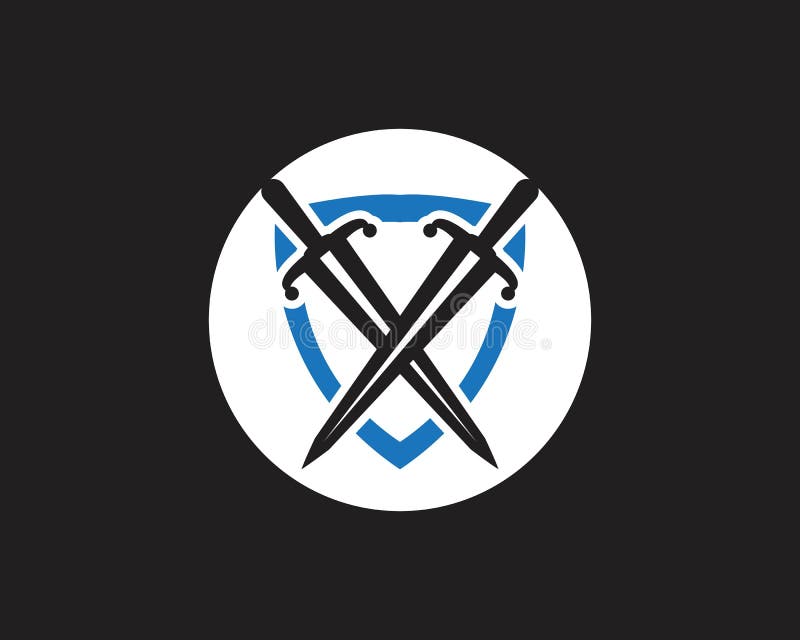 Shield War Logo Vector Template Stock Vector - Illustration of crest ...