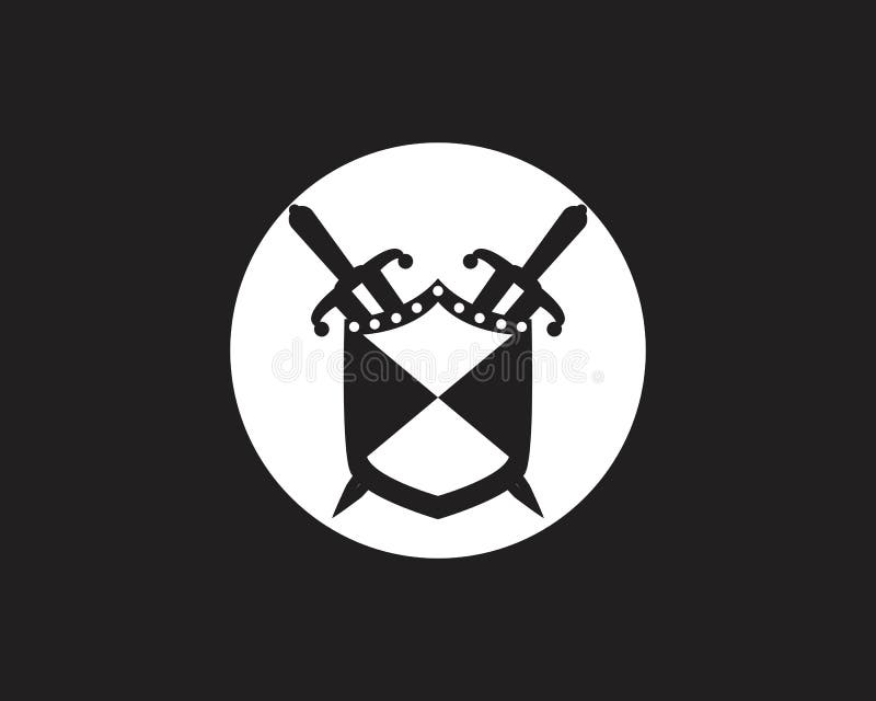 Shield War Logo Vector Template Stock Vector - Illustration of heraldic ...