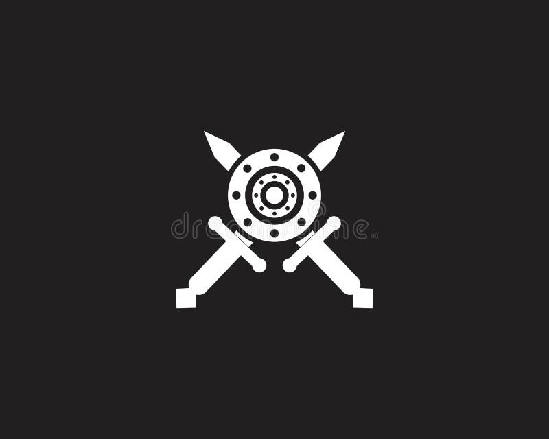 Shield War Logo Vector Template Stock Vector - Illustration of knight ...