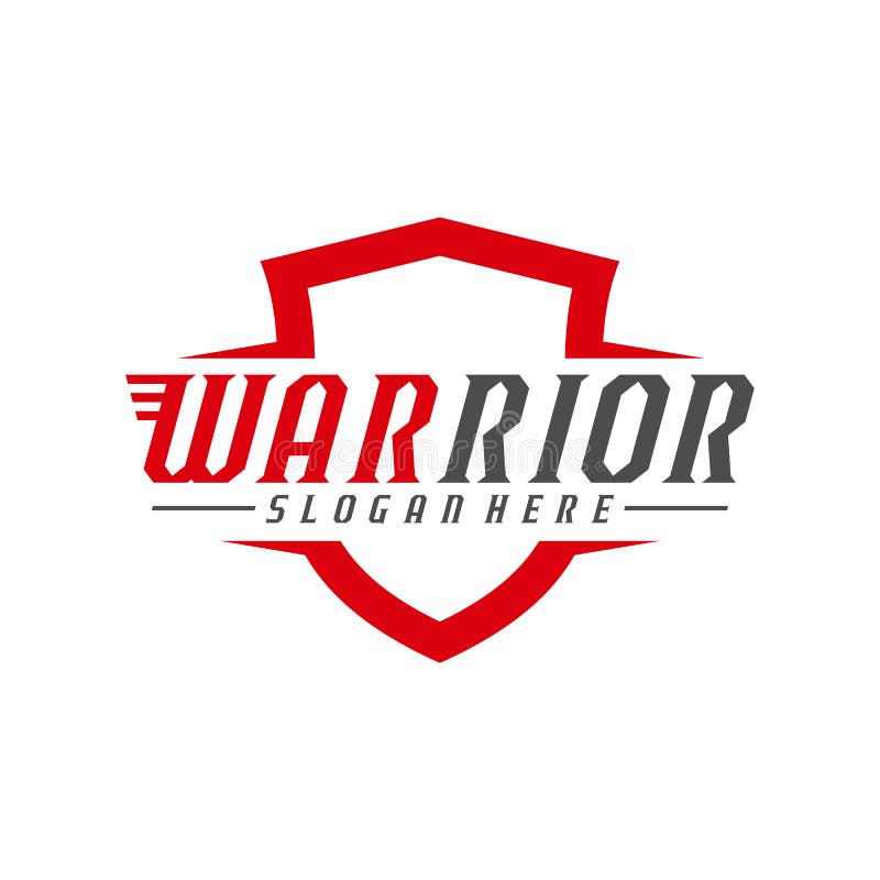 Shield Warrior Logo Template Vector. Shield Logo Vector Stock ...