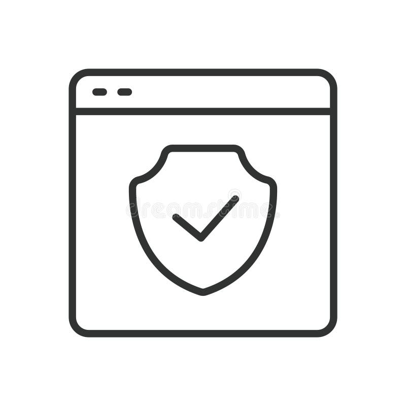 Protection and Security Vector Line Icons Set Cyber Computer Network ...